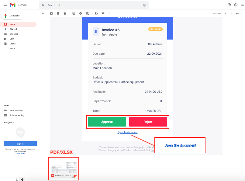 How to Approve/Reject Invoices